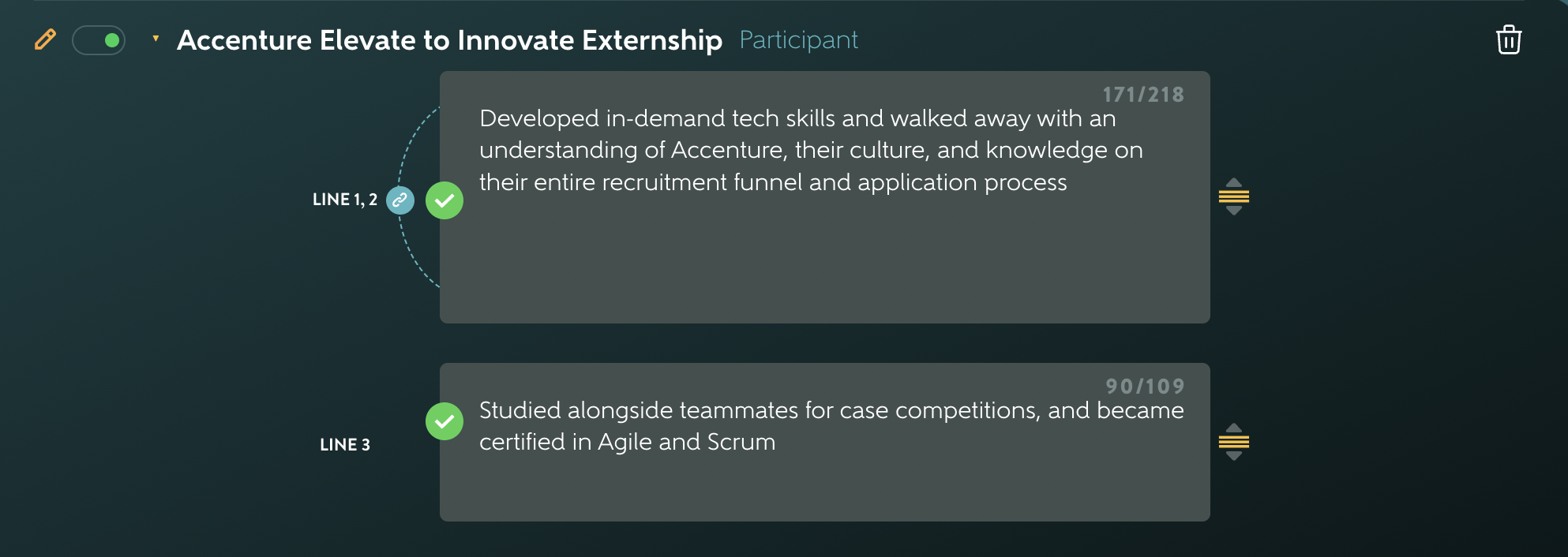 Creating & Using Experiences with Hive's Patented Resume Tech